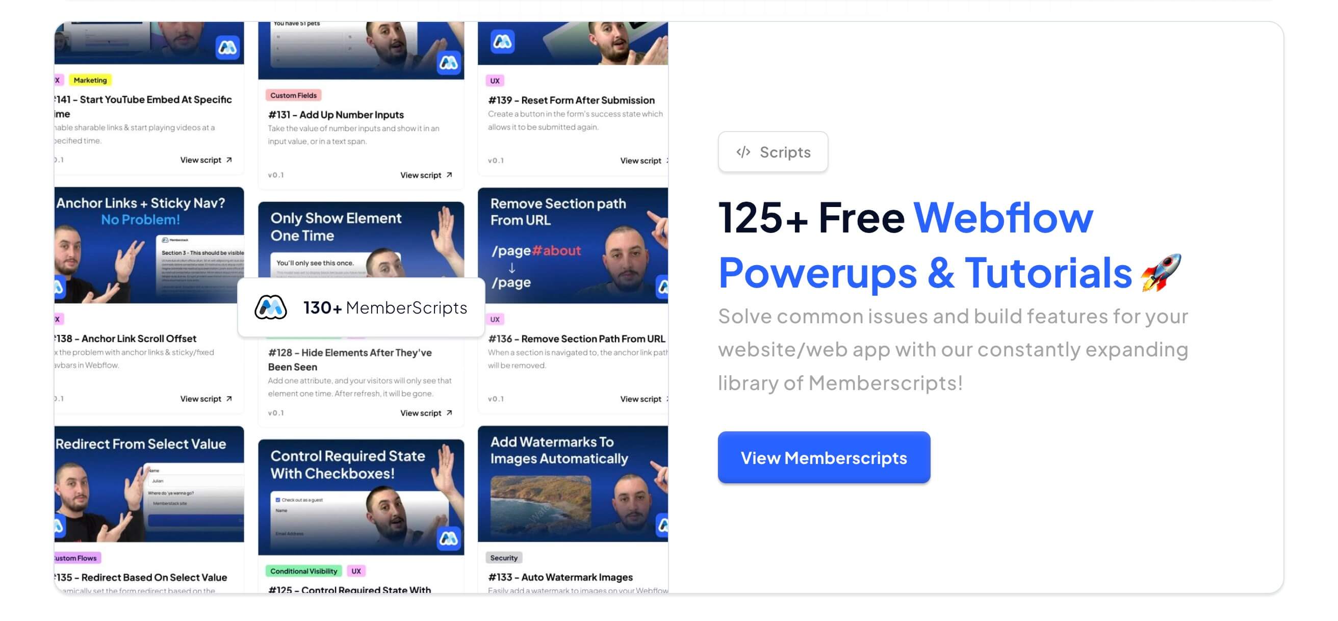 Build Powerful Web Apps With Free Webflow Power-Ups | MemberScripts by Memberstack | Memberstack